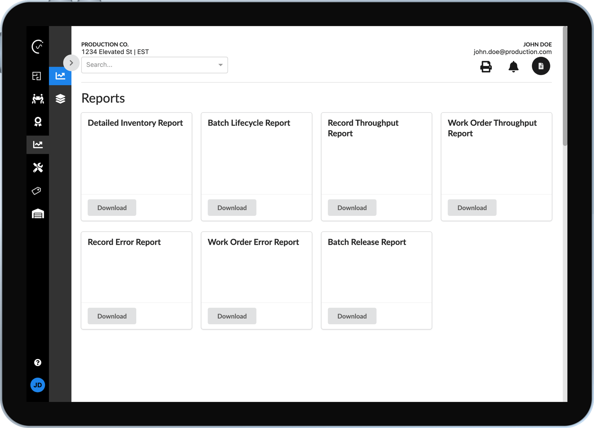 Elevated Signals | Manufacturing Software