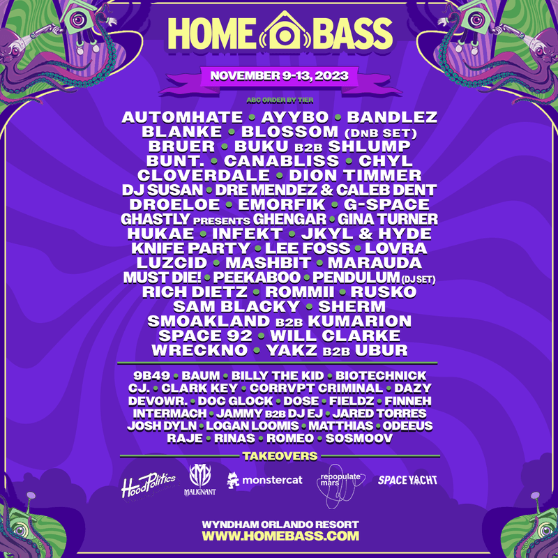 Orlando 2025 Lineup | Home Bass