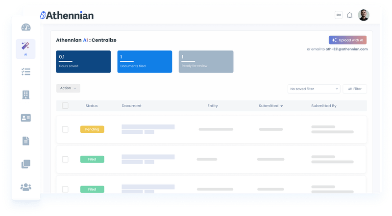 Request a Demo | Athennian Entity Management for Global Enterprises