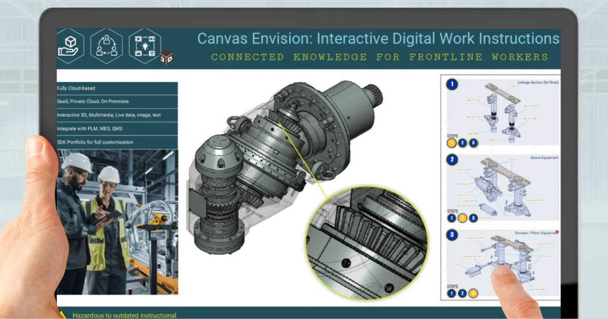 Interactive Digital Work Instructions: Canvas Envision