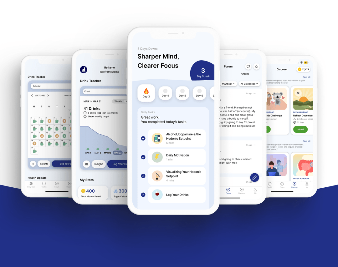Quit Drinking App: Start The Customized Plans For Free | Reframe
