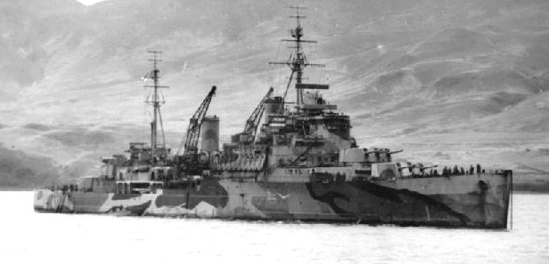 Royal Navy Fiji class Cruisers: HMS Bermuda (52), HMS Fiji (58), HMS ...