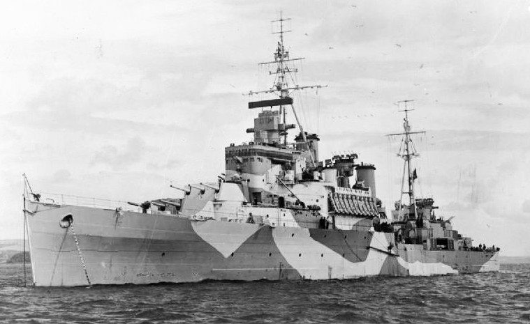 Royal Navy Fiji class Cruisers: HMS Bermuda (52), HMS Fiji (58), HMS ...