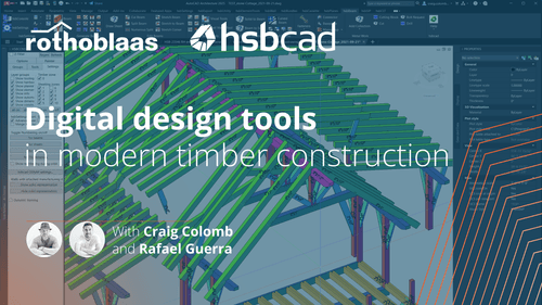 Webinar: Digital Design Tools in Modern Timber Construction with hsbcad
