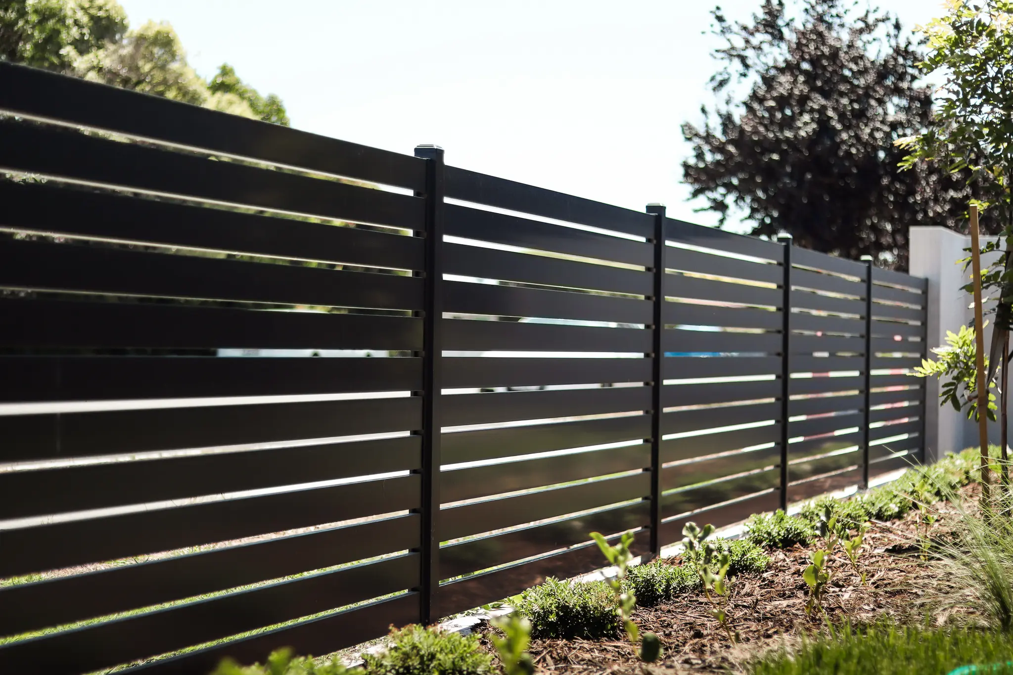 Horizontal Slat Fencing