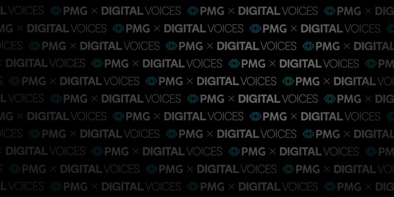 Just in: Digital Voices are now part of PMG