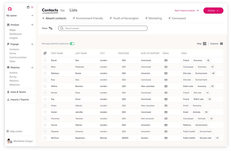 Qomon - A platform & mobile app ready for action