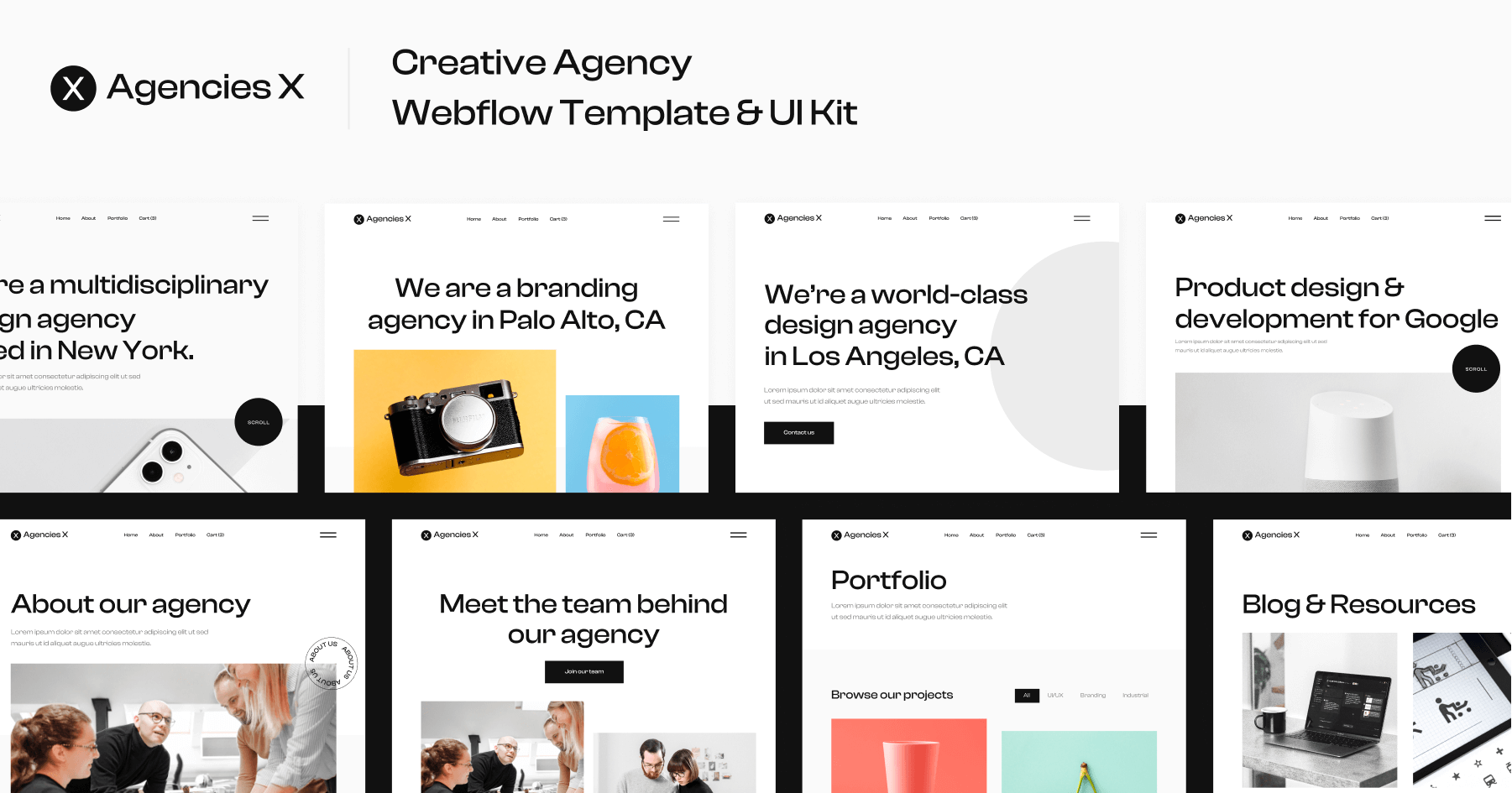 Checkout - Agencies X - Webflow Ecommerce website template