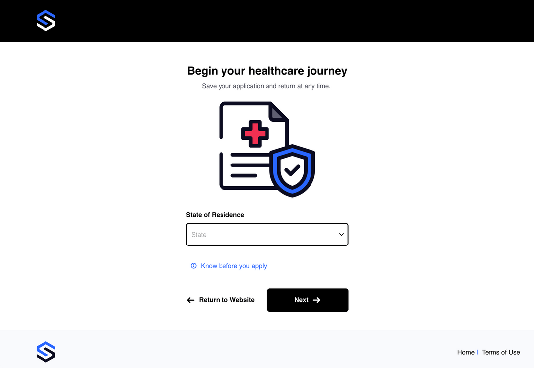 Healthcare Application (Heathcare.gov) - Form Template