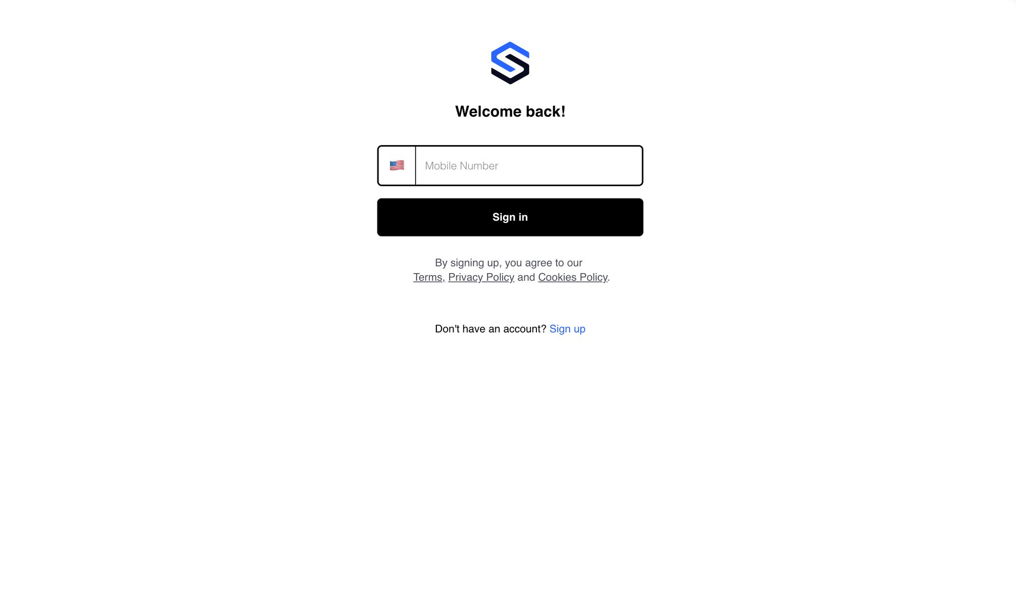 SMS Signup Flow - Form Template