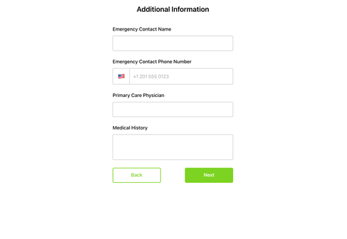Medical Intake Form - Form Template