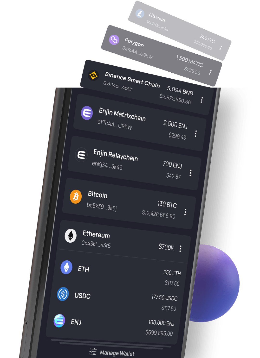 Enjin Wallet - NFT & Web3 Crypto Gaming Wallet - Built-in Exchange Swaps