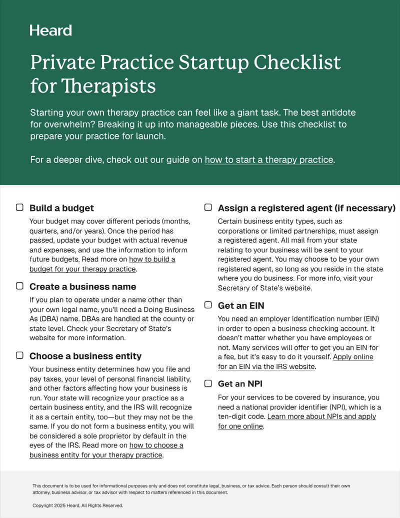 How to Start a Therapy Practice in New York | Heard