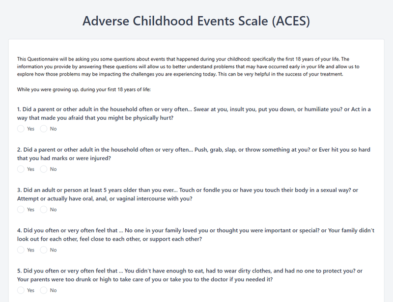 ACE Questionnaire — Adverse Childhood Experiences Screening Tool ...
