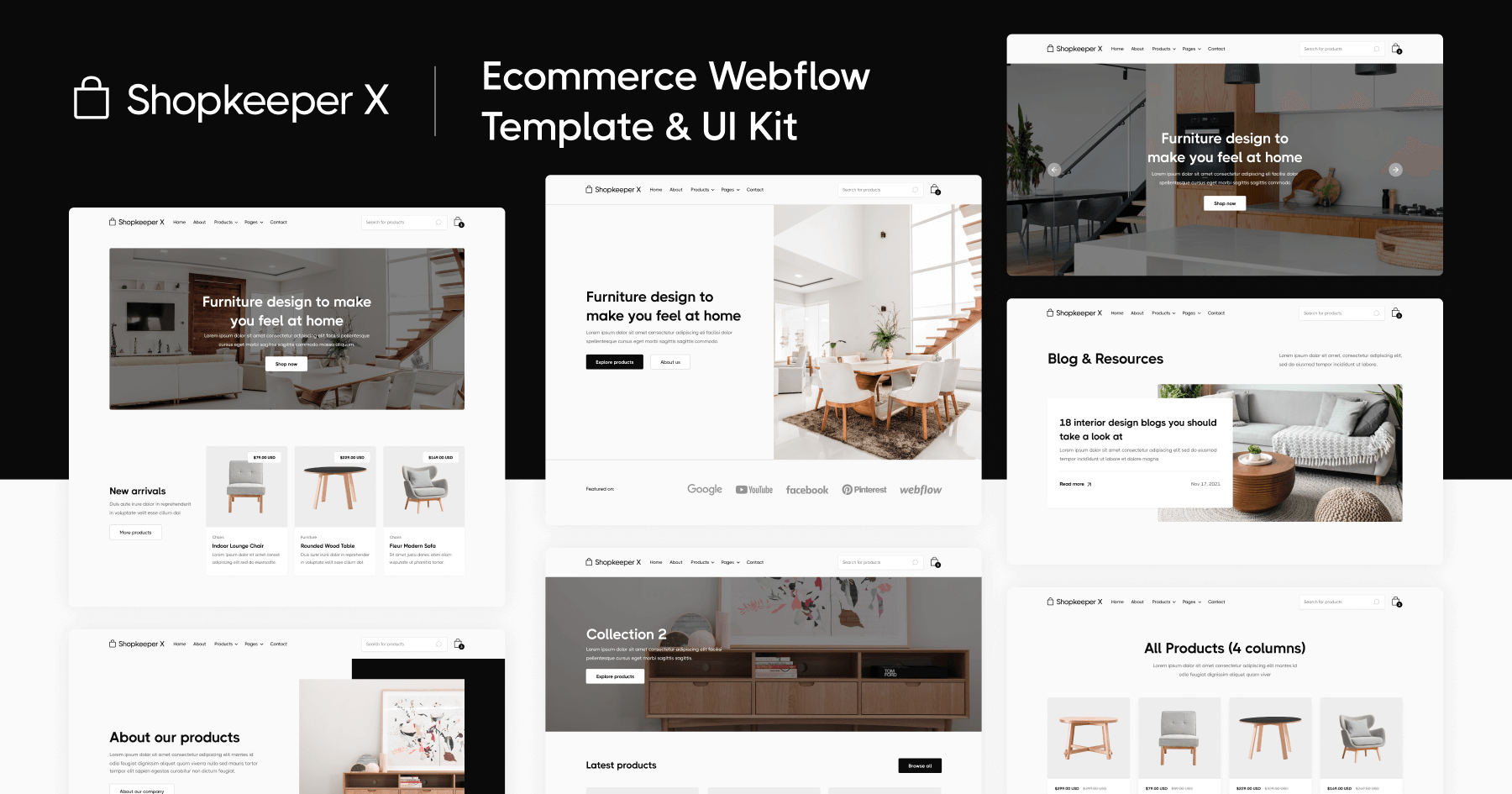 Start Here - Shopkeeper X - Webflow Ecommerce website template