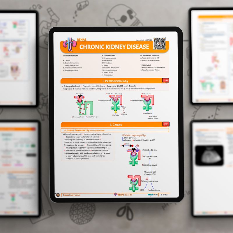 Chronic Kidney Disease - Illustrations - NinjaNerd Medicine