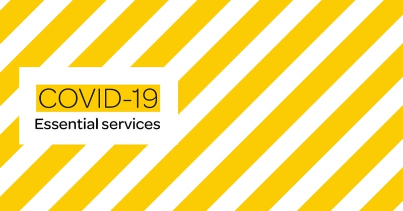 What are ‘essential services’ around the world?