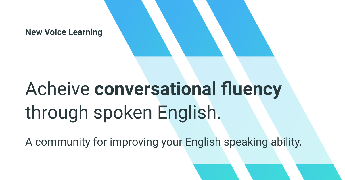 Voice-first English Speaking Practice Platform | New Voice Learning