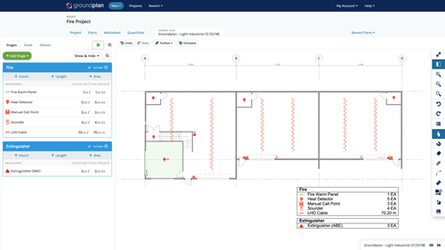 Cloud Based Fire Estimating & Takeoff Software - Groundplan