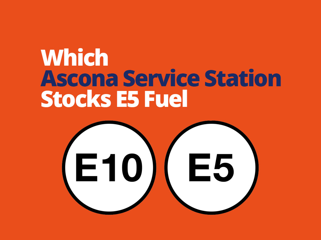 Which Ascona Service Station stocks E5 fuel?