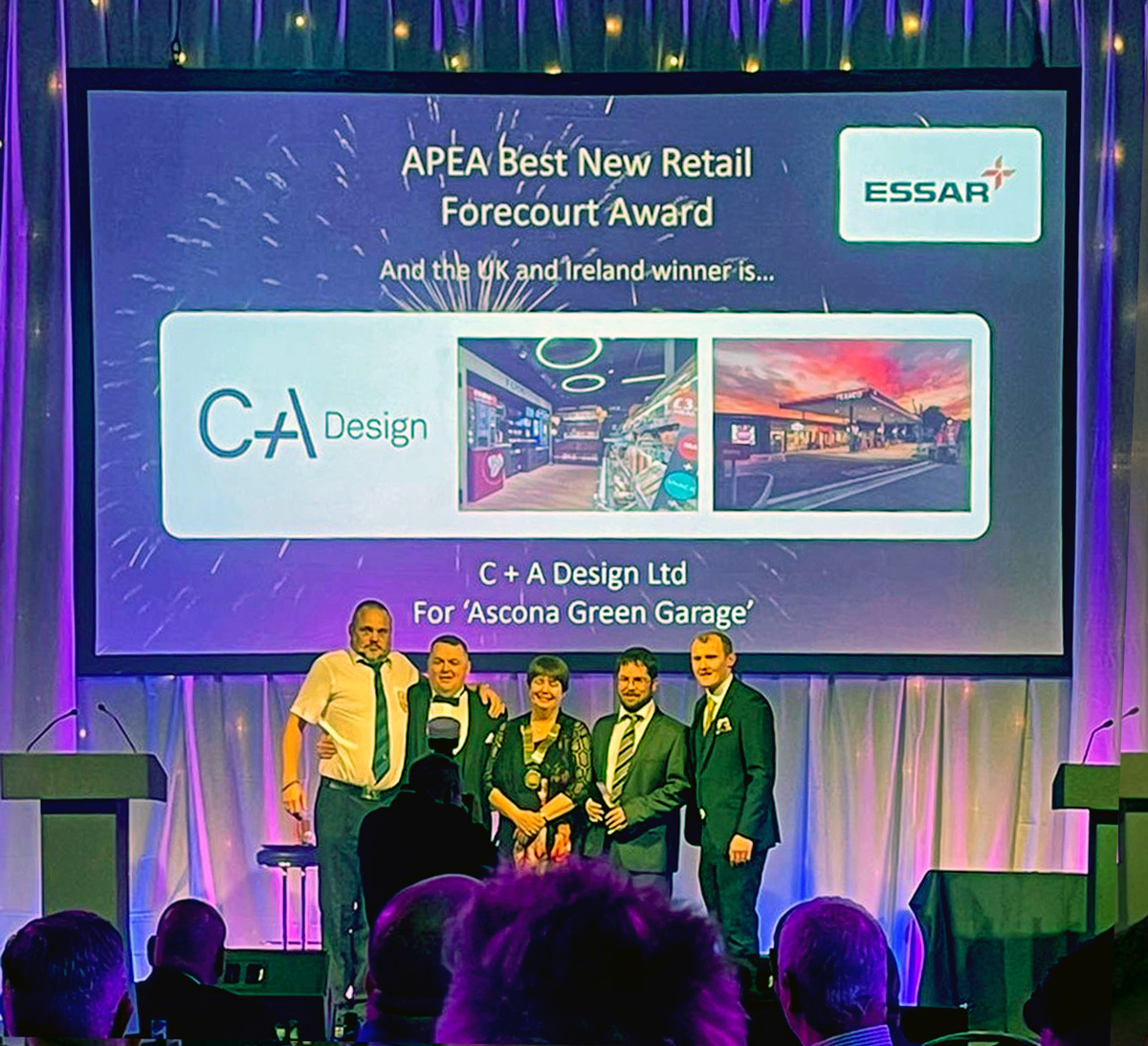 Winner of the Best New Retail Forecourt at APEA Awards 2021