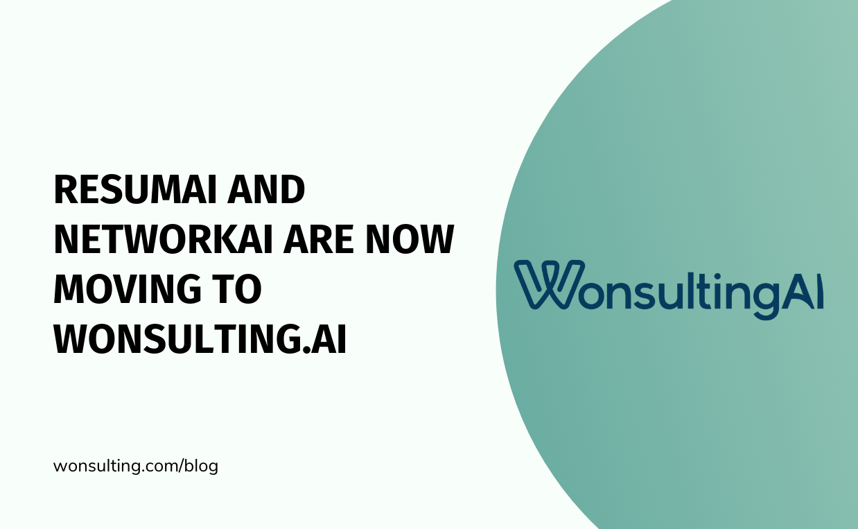Wonsulting - Product Update: ResumAI and NetworkAI are now moving to ...