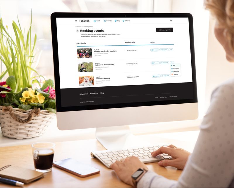 Picsello | Client Booking