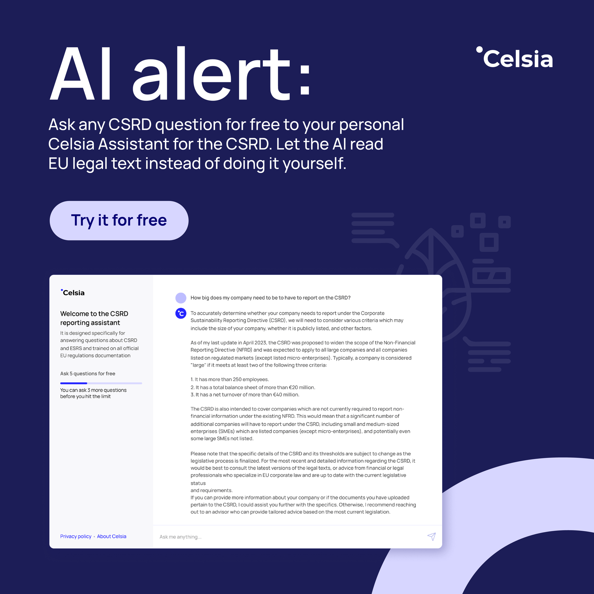 Celsia | Sustainability reporting software