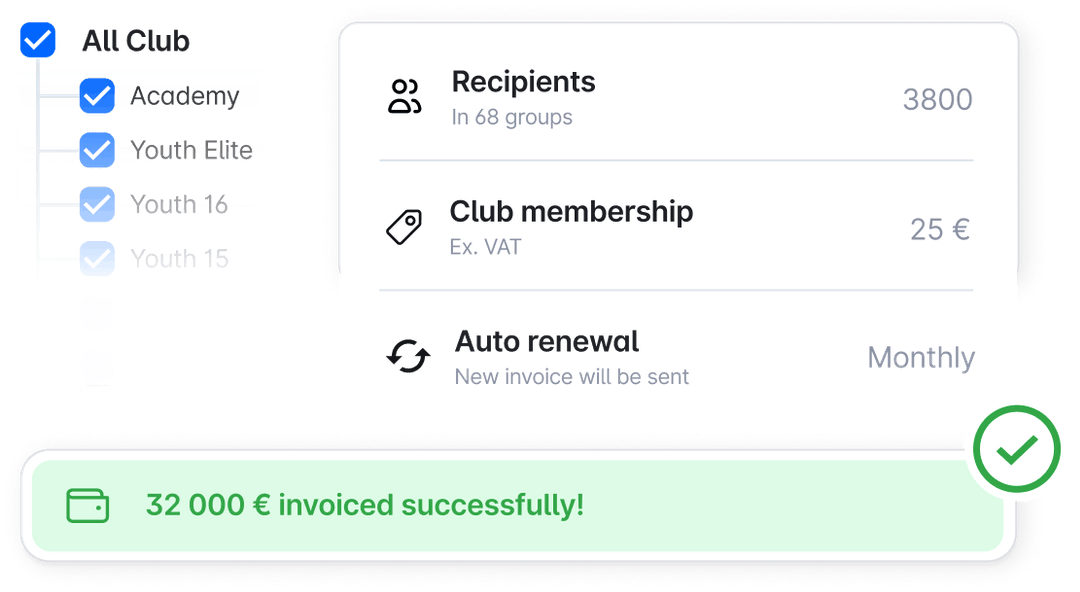 The all-in-one sports management tool for clubs