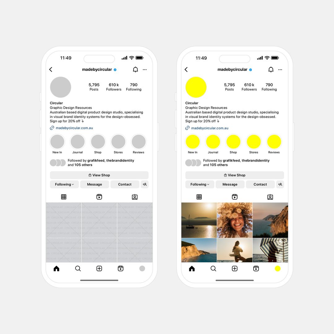 Instagram Frames — Made by Circular — Adobe brand templates for ...