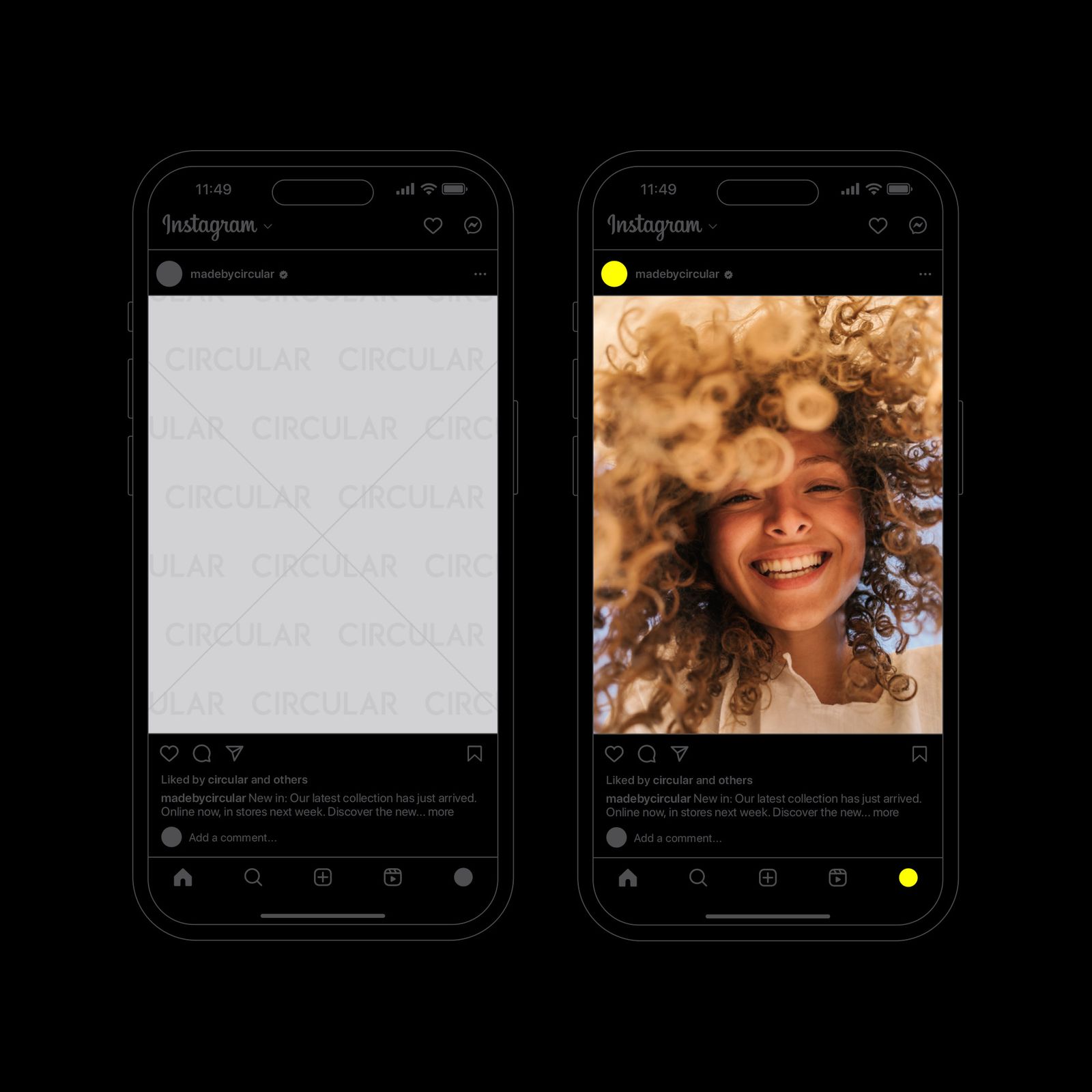 Instagram Frames — Made by Circular — Adobe brand templates for ...