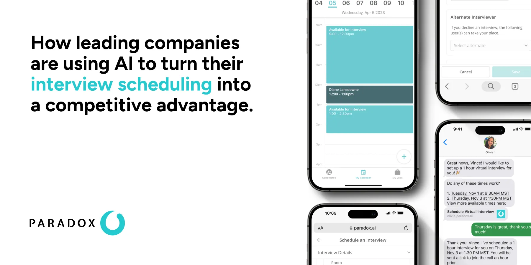5 ways AI supercharges interview scheduling. — Paradox