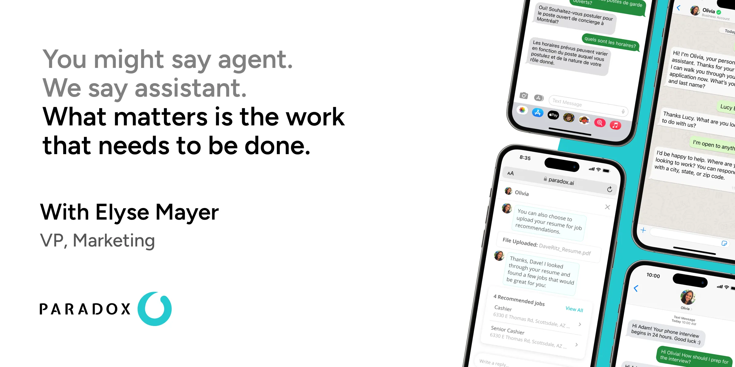 Assistant or agent? It's really about the hiring work that needs to be ...