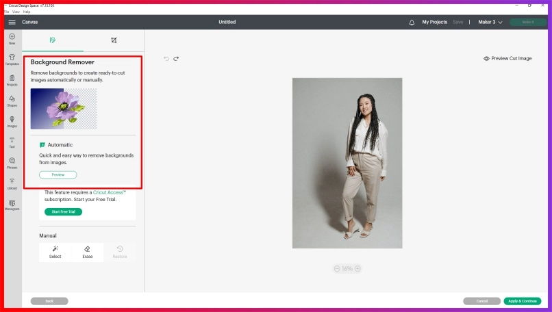 How to Remove background from Circuit Design Space