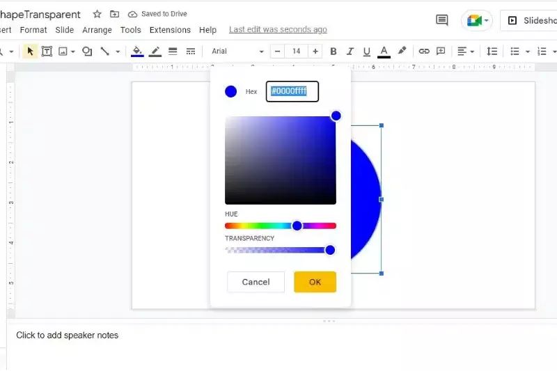 How To Make The Background Transparent In Google Slides?