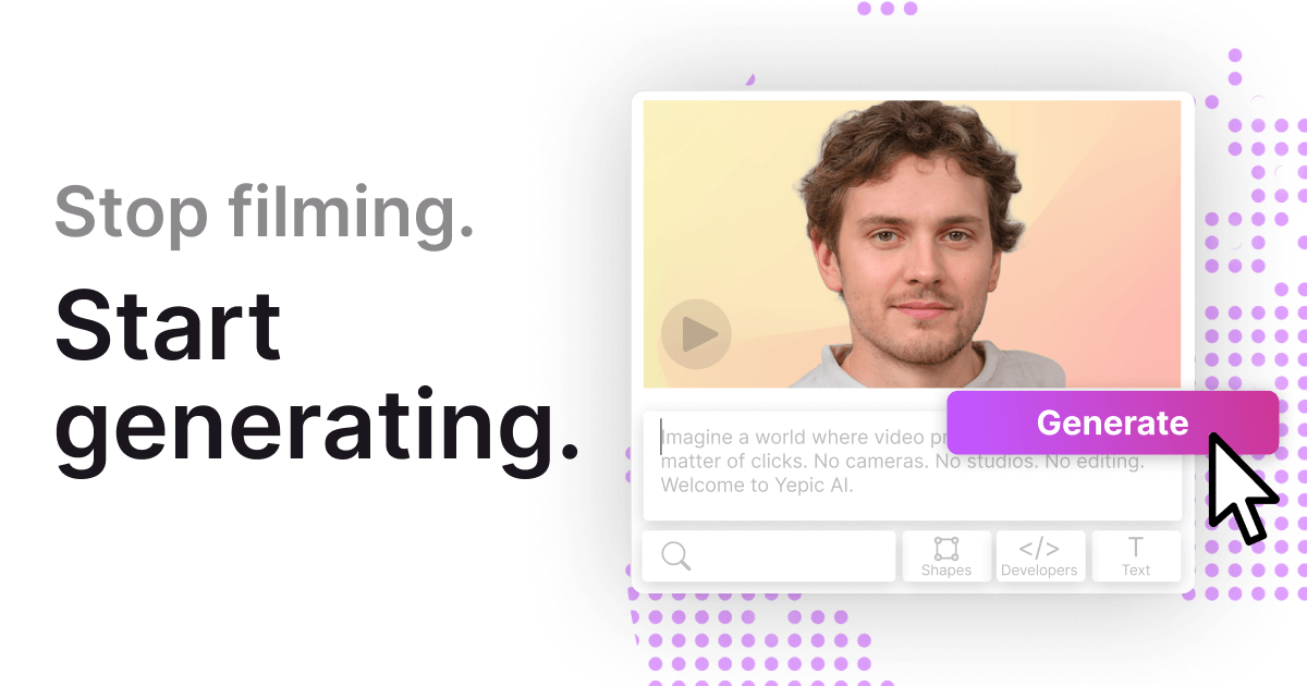 Yepic Studio | Reliable Text to Video Generator in London