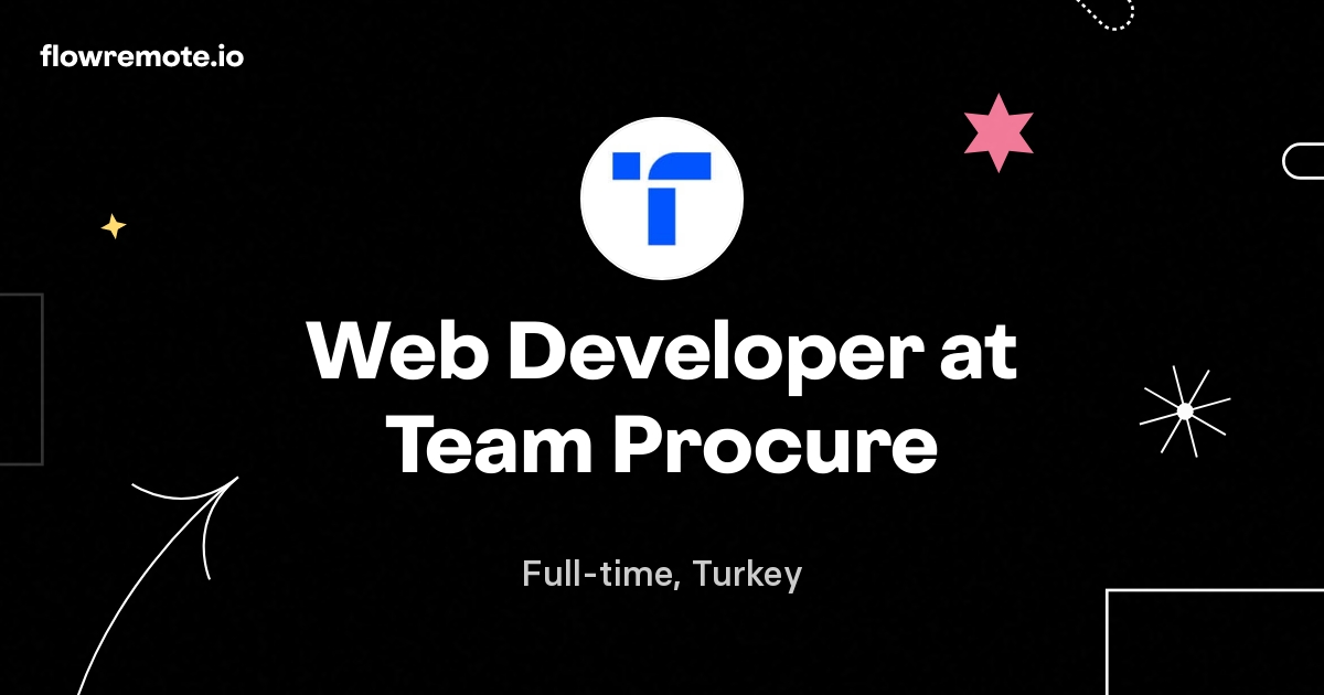 Hiring: Full-time Web Developer at Team Procure