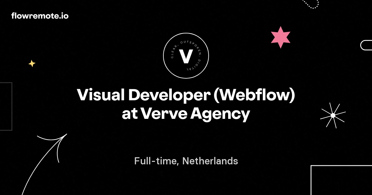 Hiring: Full-time Visual Developer (Webflow) at Verve Agency