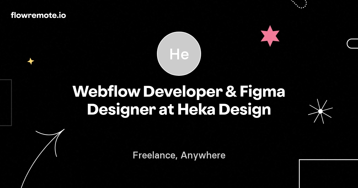 Hiring: Freelance Webflow Developer & Figma Designer at Heka Design