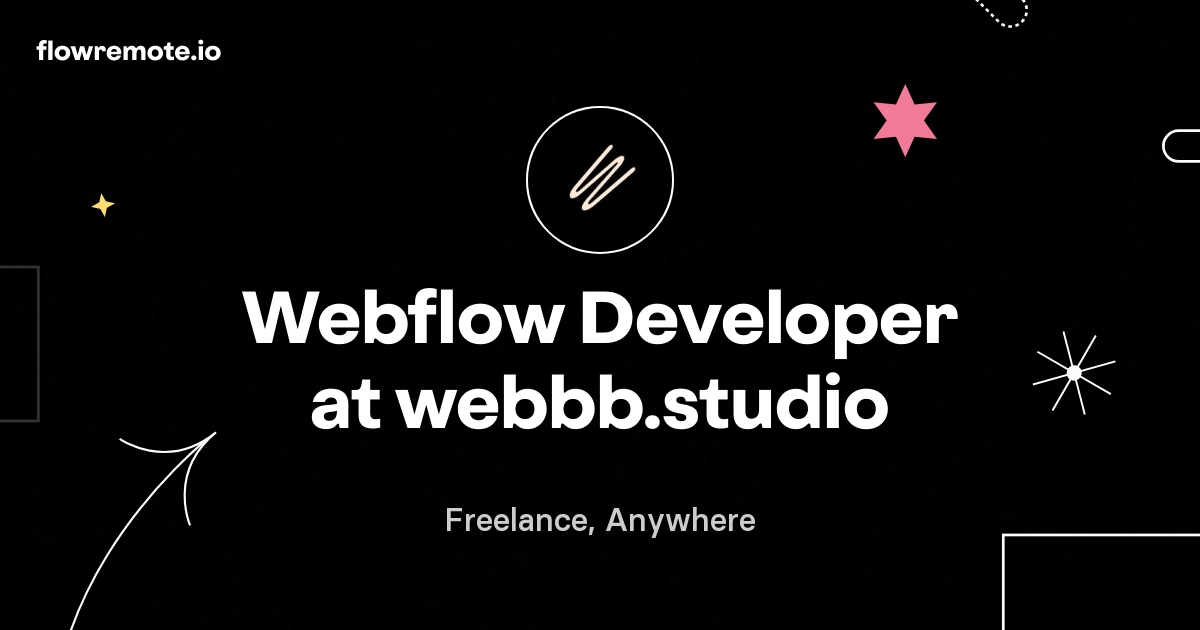Hiring: Freelance Webflow Developer at webbb.studio