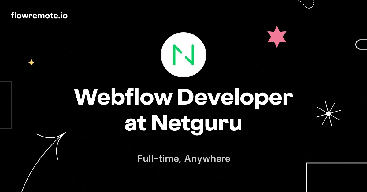 Hiring: Full-time Webflow Developer at Netguru