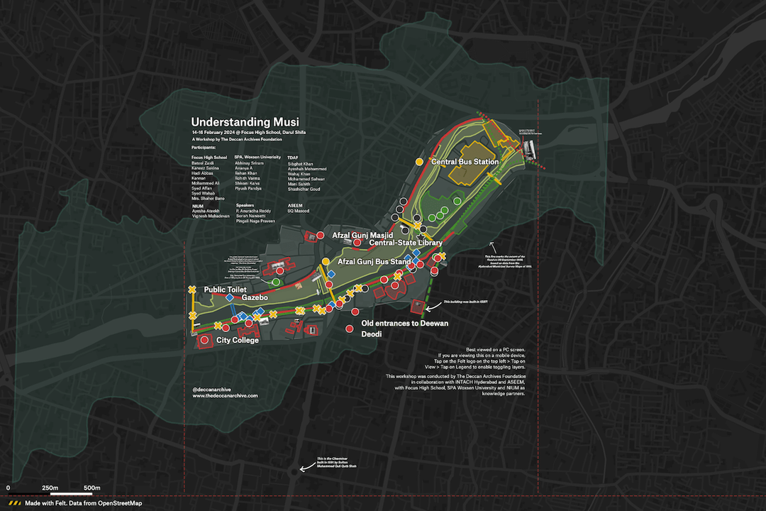 Understanding the Musi River - Felt Map Gallery
