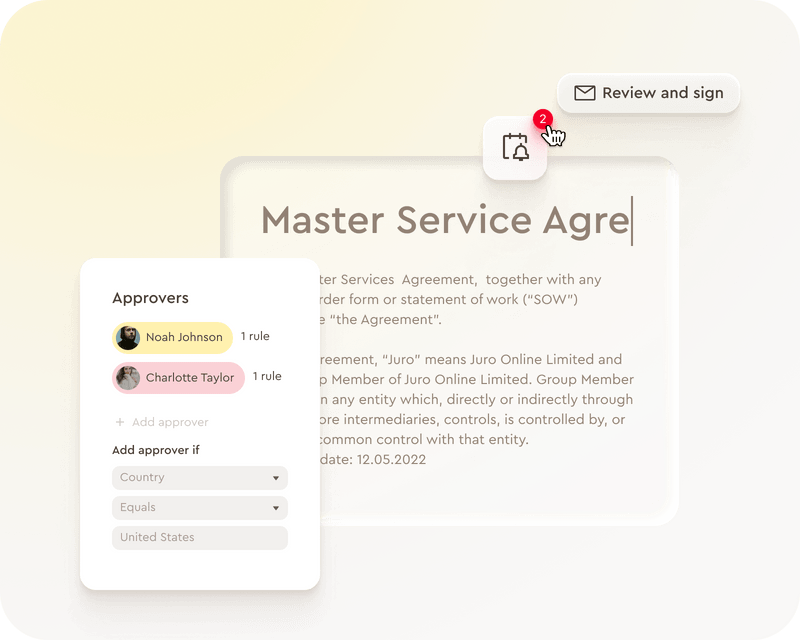 Juro | Sign contracts