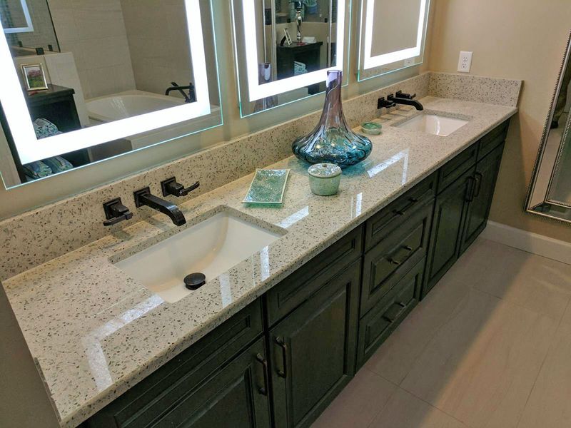 Recycled Glass Countertops | Curava