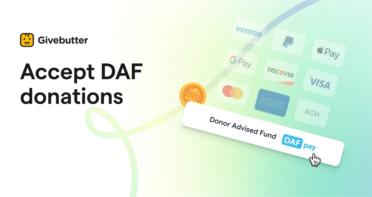 Free DAF Widget: Easiest Way To Accept DAF Donations | Givebutter