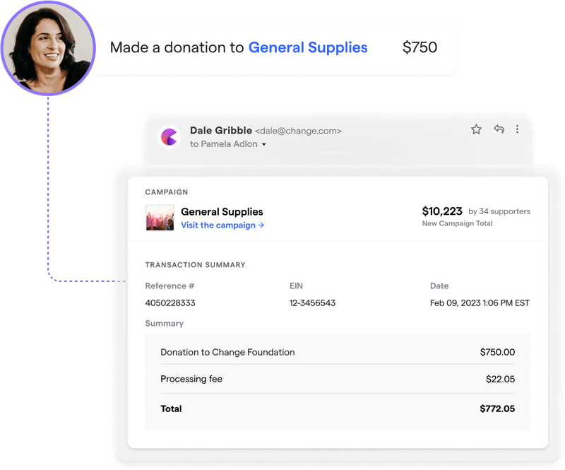 Free Donation Receipt Generator Software | Easy & Automated | Givebutter