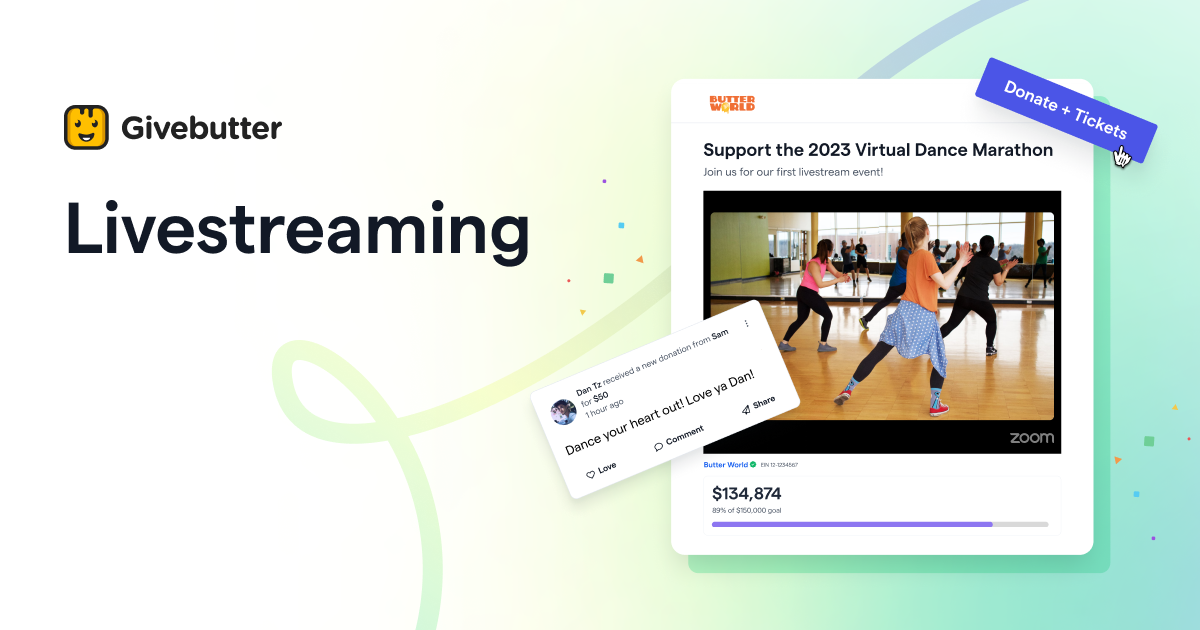 Free Livestreaming For Nonprofits | Givebutter