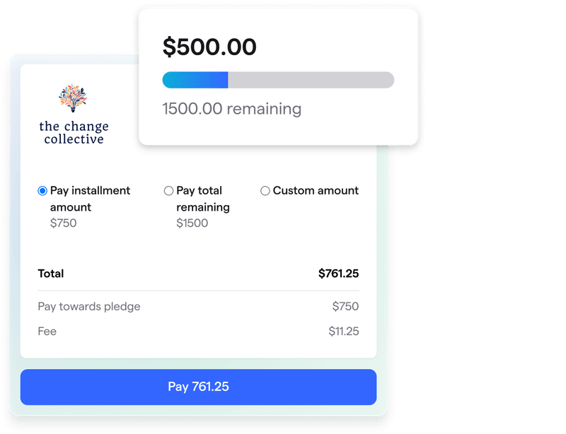 Pledge Donation Software For Nonprofits | Online Pledge Platform ...