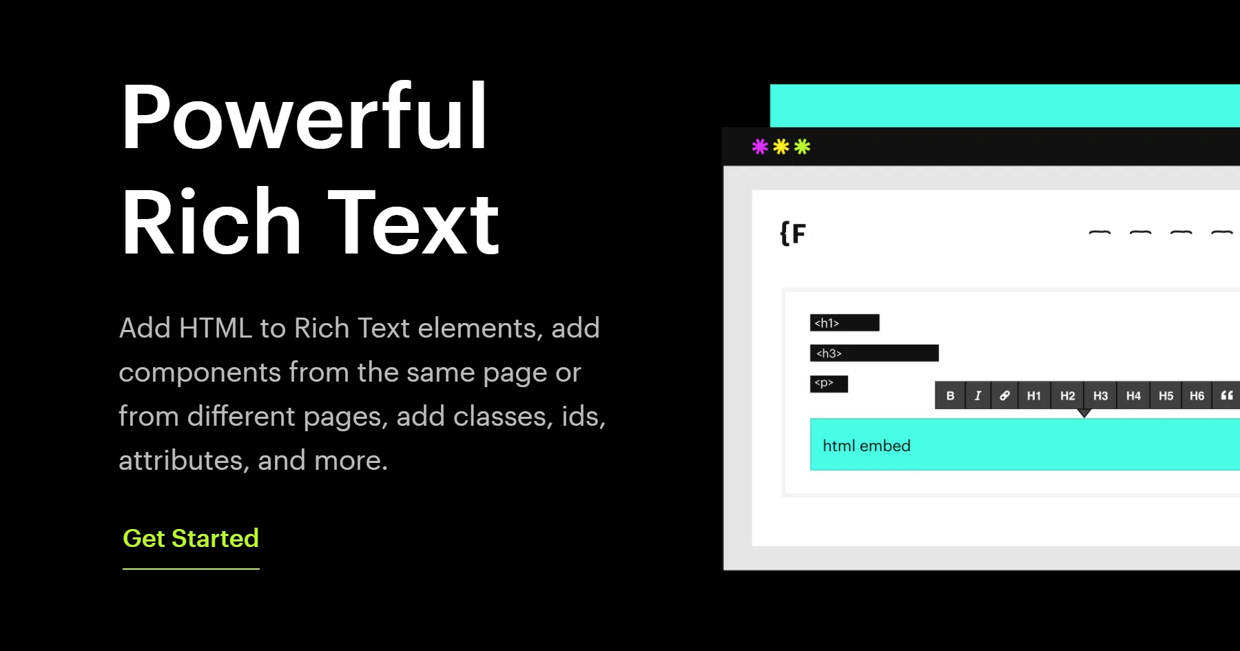 Powerful Rich Text - Add HTML and components to Webflow Rich Text Block