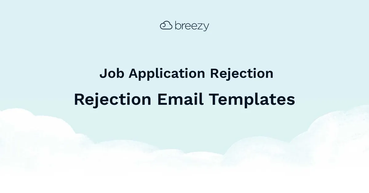 Job Application Rejection Email Template | Breezy HR
